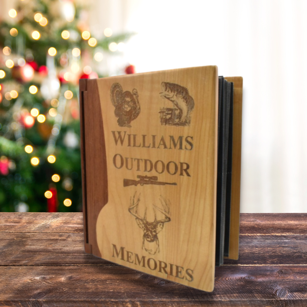 Custom Engraved Photo Album - Outdoor Memories – My Outdoor Dad